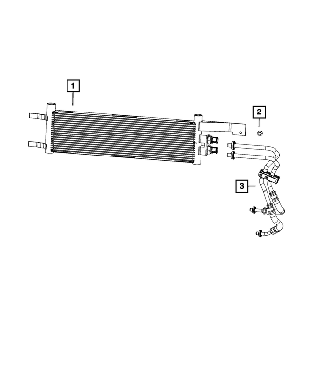 2023-2025 Jeep Compass Transmission Oil Cooler Hose And Tube 57009097AA ...