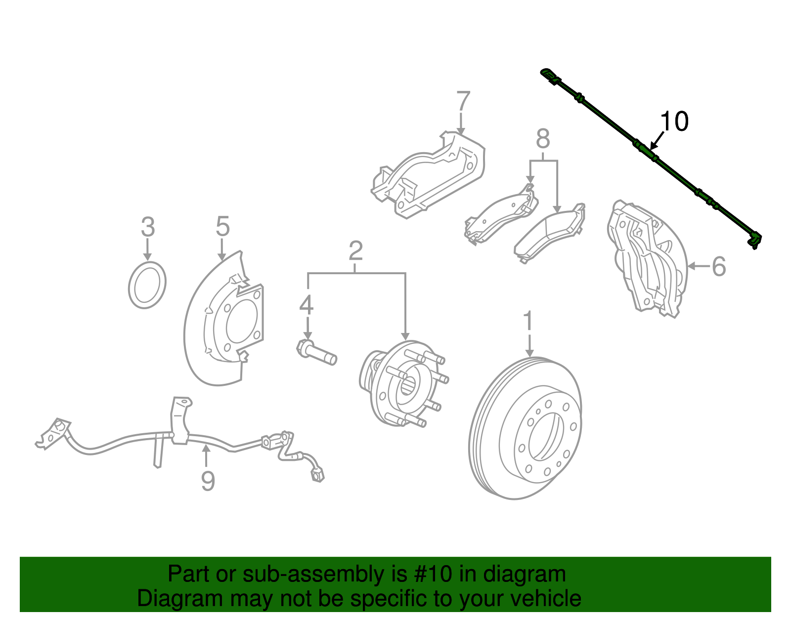2011-2019 GM Front Wheel Speed Sensor with Bolt 20872161 | Strosnider ...