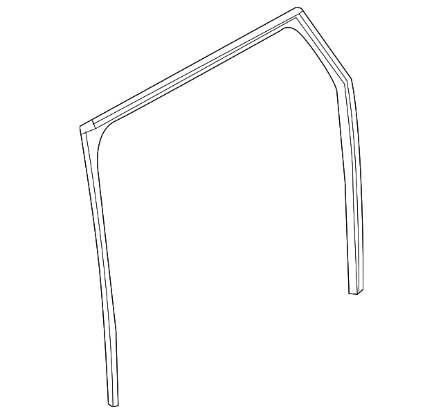 Genuine OEM Run Weather-Strip Part# LR106793 Fits 2020-2023 Land Rover ...