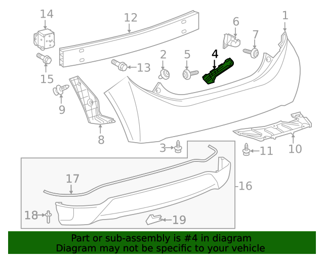 52575-52180 - Side Retainer 2012-2019 Toyota Prius C | North Park ...