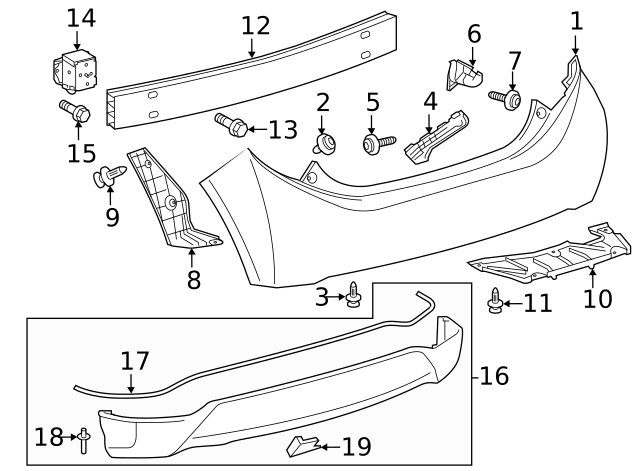 52575-52180 - Side Retainer 2012-2019 Toyota Prius C | North Park ...