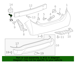90119-A0452 - Bumper Impact Bar Bolt - 2007-2021 Toyota | OEM Genuine Parts