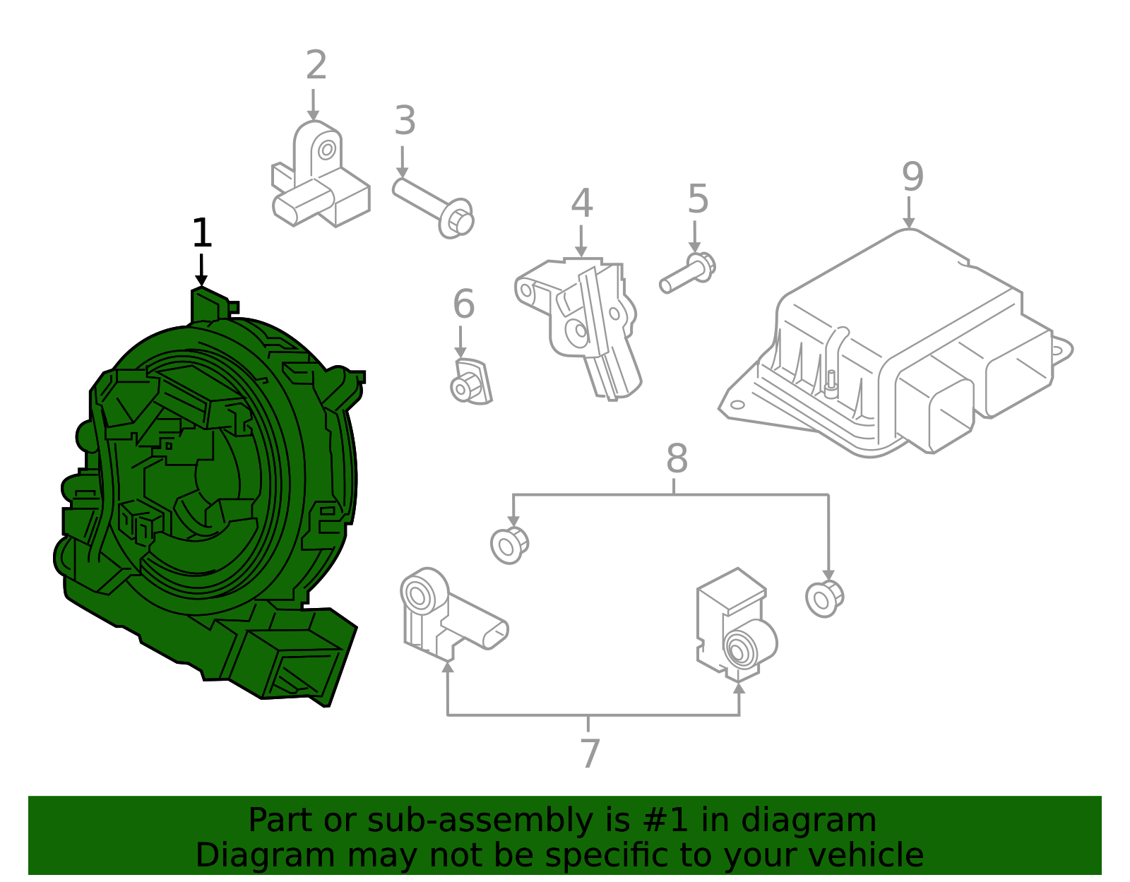 2019-2023 Ford Ranger Clock Spring JX7Z-14A664-A | Ford OEM Parts Online