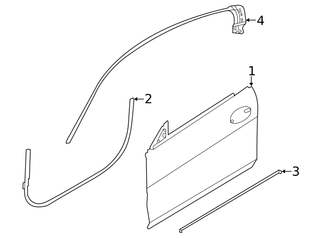 41007455098 - 2020-2023 BMW Door Shell (41-00-7-455-098) | BMW of South ...