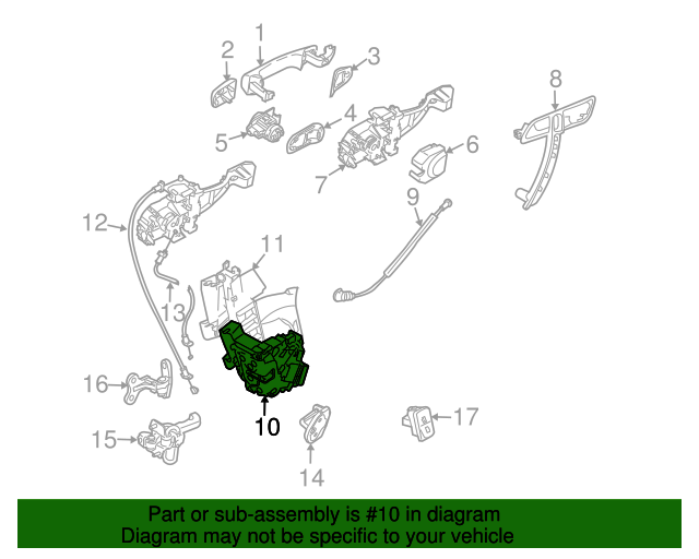 31416678 - Lock Actuator 2006-2013 Volvo C70 | AutoNationParts.com