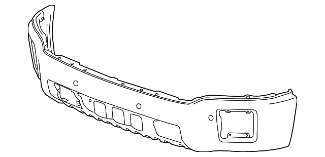 2014-2015 GM Front Bumper Impact Bar 22944859 GM | GMPartsDirect.com