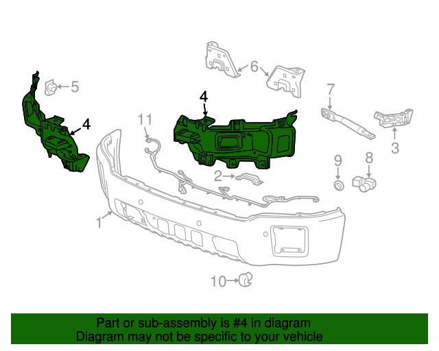 22902346 Bracket - New OEM Part From GM Parts Direct | GM Parts Store