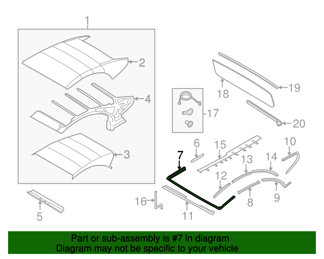 54-34-7-226-968 - Cowl gasket 2012-2018 BMW | AutoNationParts.com