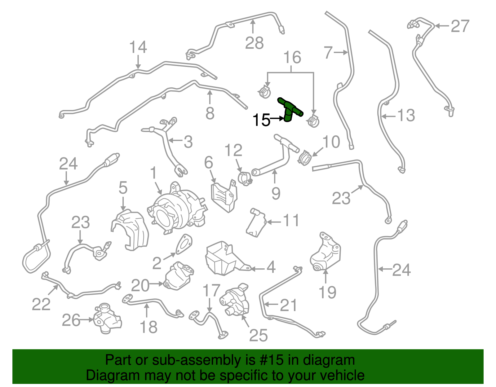 2014-2019 Porsche 911 T-Piece 9A1-106-553-70 | Sunset Porsche Parts