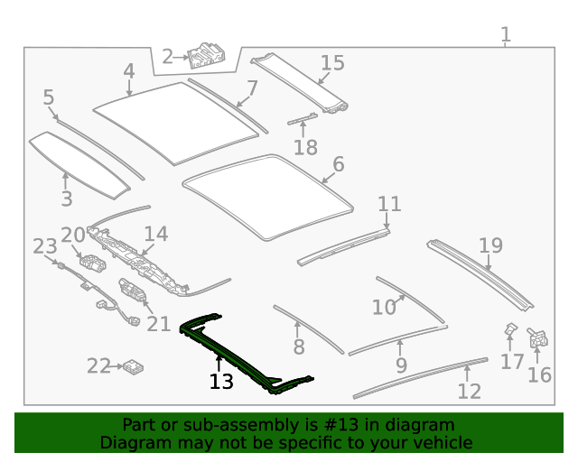 167-780-75-00 - Sunroof Deflector 2021-2024 Mercedes-Benz ...