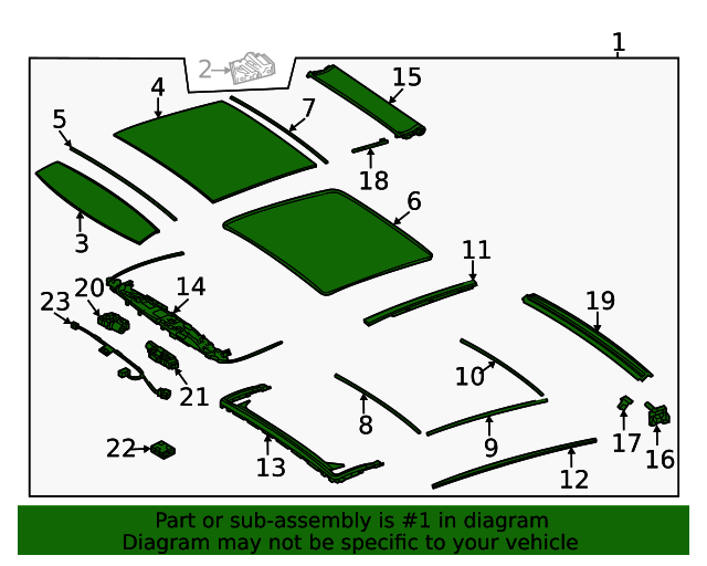 167-780-94-00 - Panoramic Assembly 2023 Mercedes-Benz | Mercedes-Benz ...