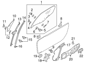 N173-59-6AX - Guide Channel - 2006-2015 Mazda MX-5 Miata | Werner Mazda ...