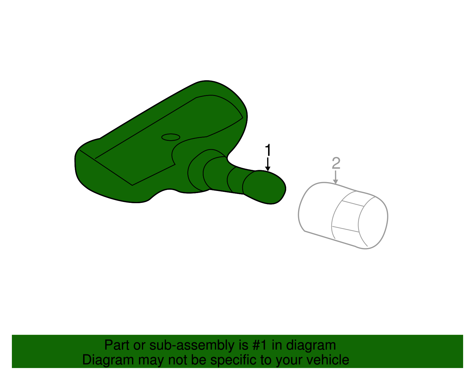 2008-2024 Mitsubishi Tire Pressure Monitoring System (TPMS) Sensor ...