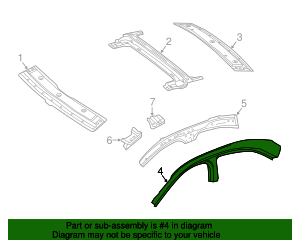 205-630-46-02 - Roof Side Rail 2015-2021 Mercedes-Benz ...