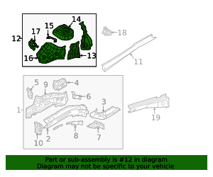 5QN-805-116 - Fender Apron Assembly 2018-2024 Volkswagen Tiguan ...