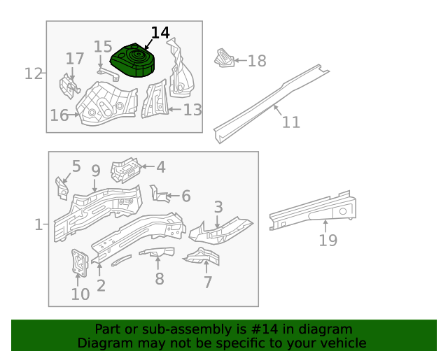 Volkswagen Strut Support 3QF-809-122 | Auto Parts