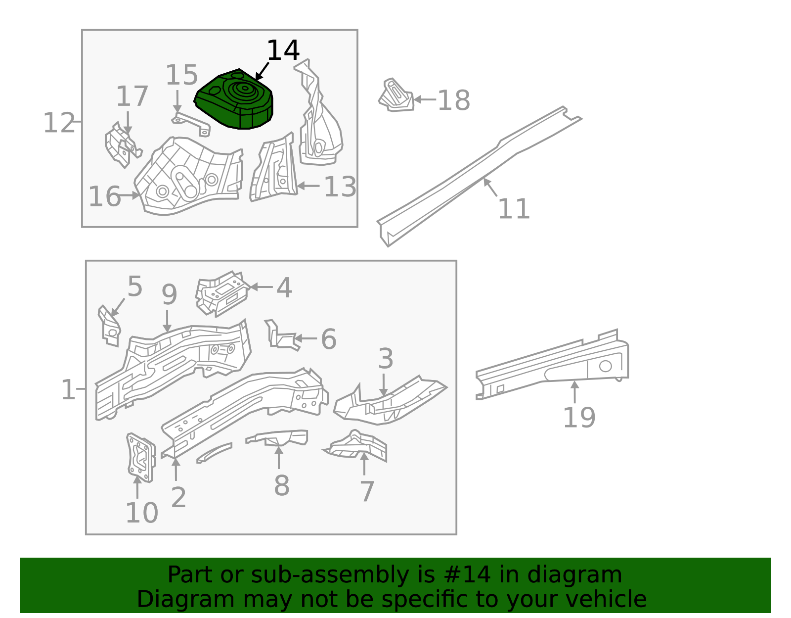 2018-2024 Volkswagen Tiguan Strut Support 3QF-809-122 | Retail ...