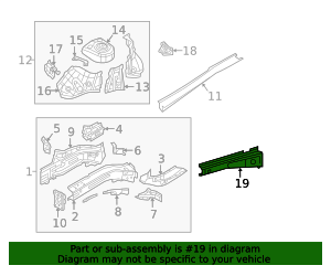 2018-2023 Volkswagen Tiguan Side Member Rail 5NL-810-136-A | OEM Parts ...