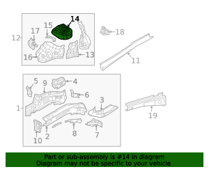 2018-2024 Volkswagen Tiguan Strut Support 3QF-809-122 | Retail ...