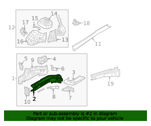 2018-2024 Volkswagen Tiguan Frame Side Member 5QA-803-106 | AutoNation ...