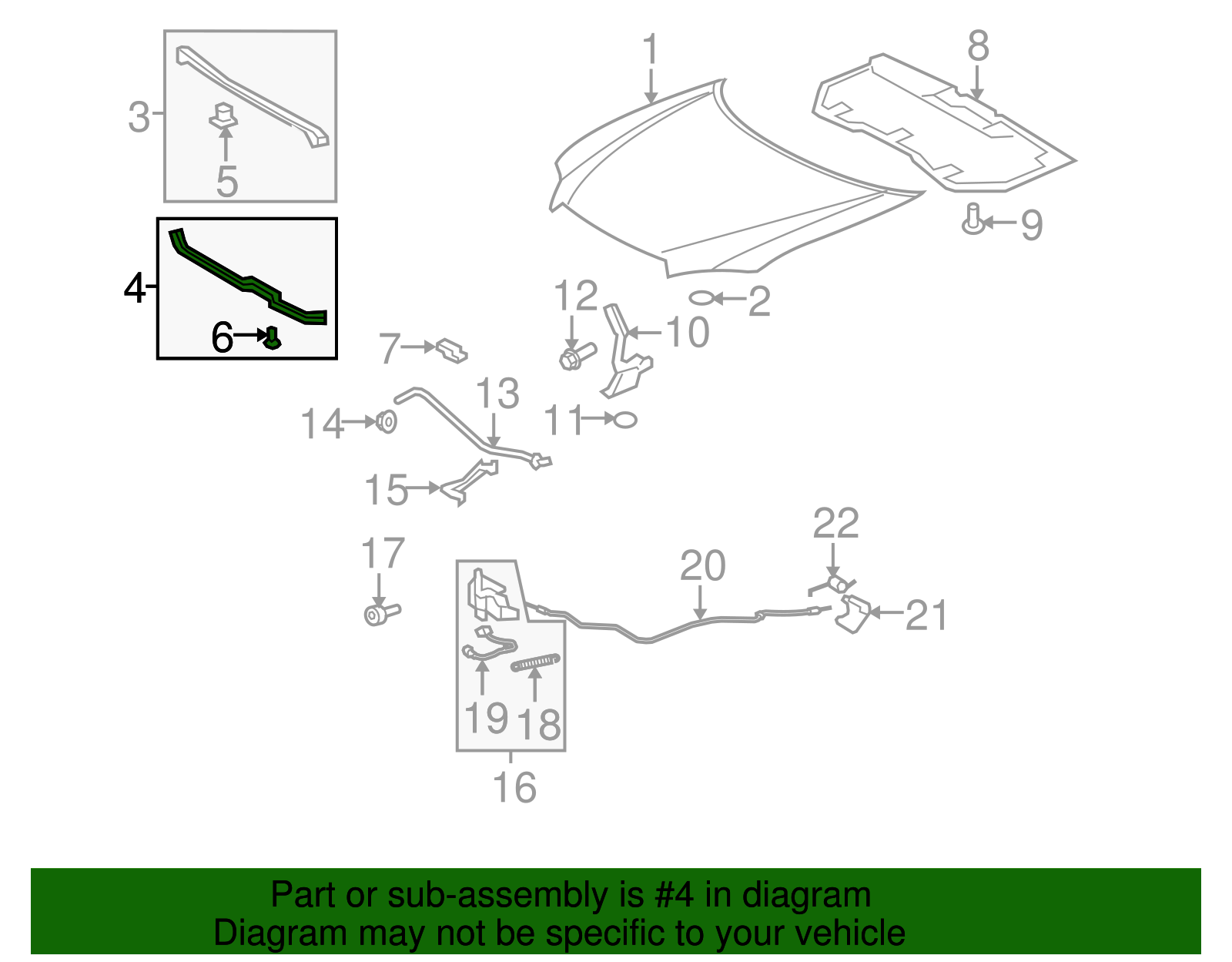 Seal - 2008-2013 Toyota Highlander (53381-0E050) | Kendall Toyota