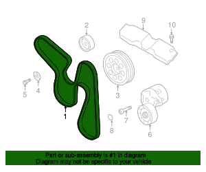 2012-2015 Subaru OEM NEW 2012-14 Subaru Impreza XV Crosstrek Serpentine ...