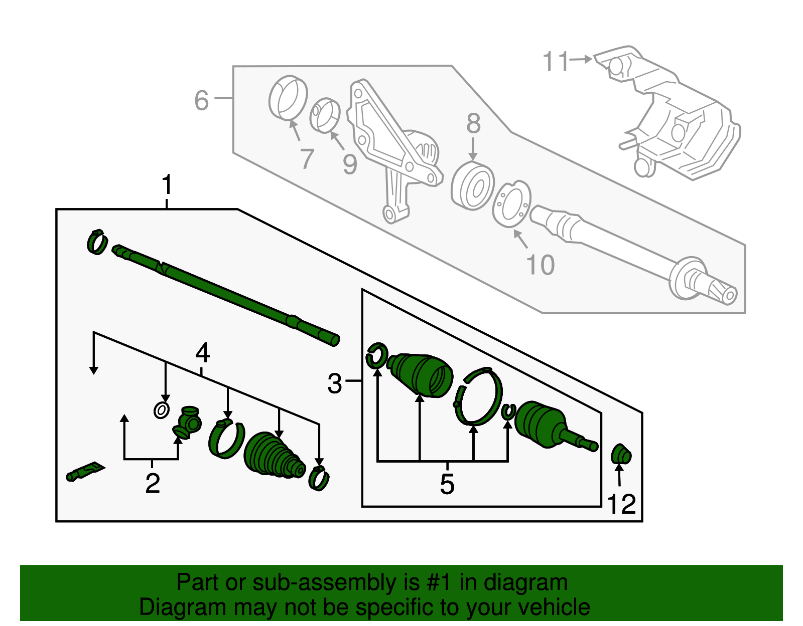 44305-TA1-A01 - Axle Assembly 2008-2012 Honda Accord | Honda Parts Online