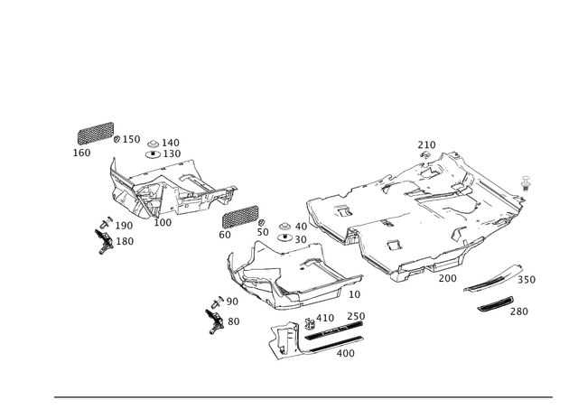 176-680-05-35 - Cover Rail 2014-2019 Mercedes-Benz CLA45 AMG | Mercedes ...