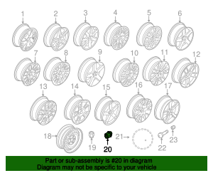 2010-2013 Volvo Wheel Nut 31329645 | TascaParts.com