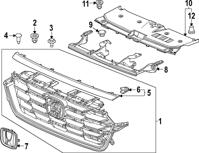71250-3A0-A00 - Upper Support 2023-2024 Honda CR-V | Honda Parts Online
