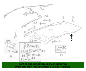 2017-2020 Buick Encore Headliner Clip 42426477 | GMPartsDirect.com