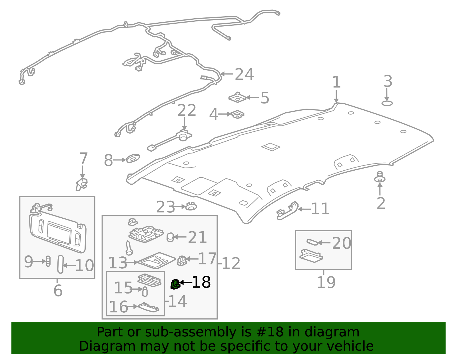 42409996 - Light Opel Gray Sunroof Switch 2020-2022 Buick Encore ...