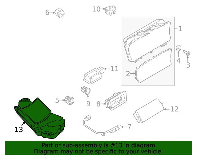 Genuine OEM Head-Up Display Part# LR113987 Fits 2018-2022 Land Rover ...