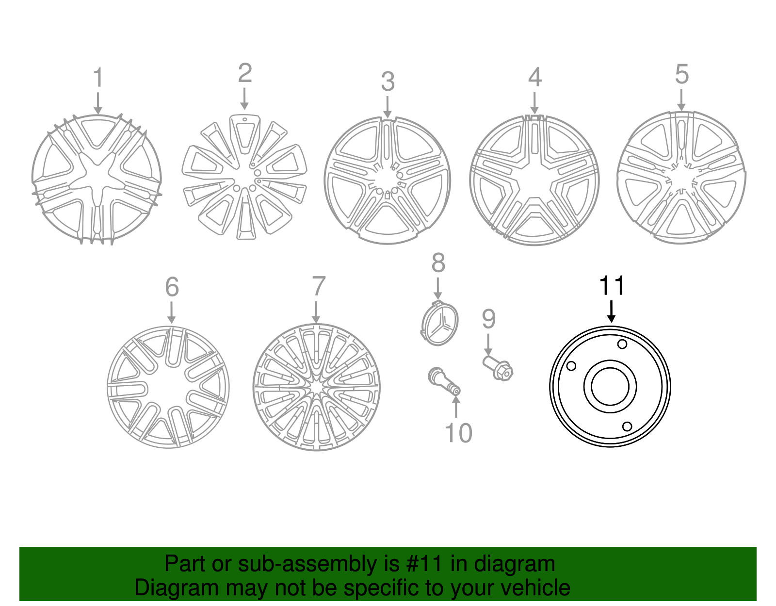 164-400-01-02 - Wheel Spare 19x4.5 2007-2019 Mercedes-Benz | AutoNation ...