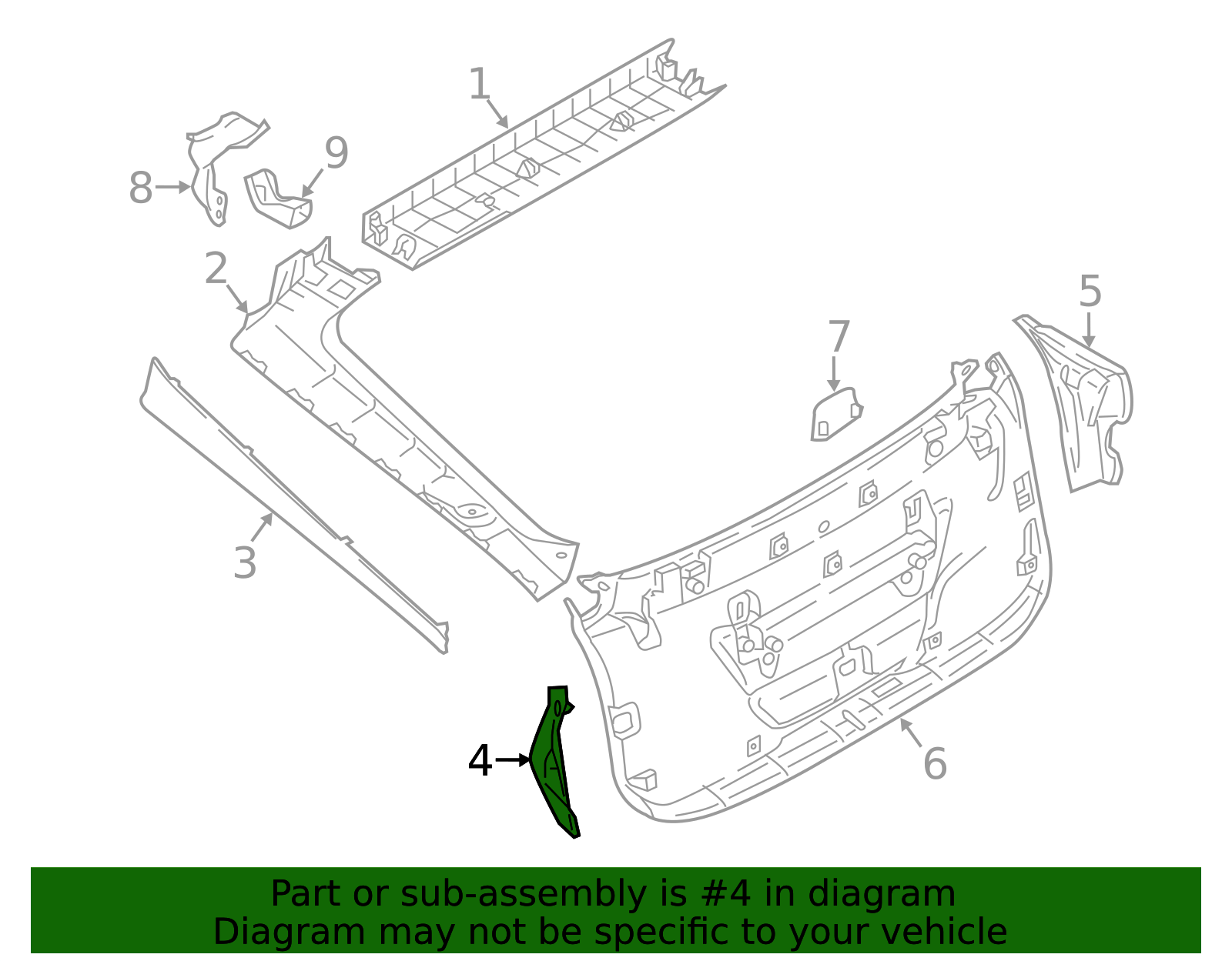 51-62-7-430-765 - 2018-2019 BMW 640i xDrive Gran Turismo - Lower Trim ...