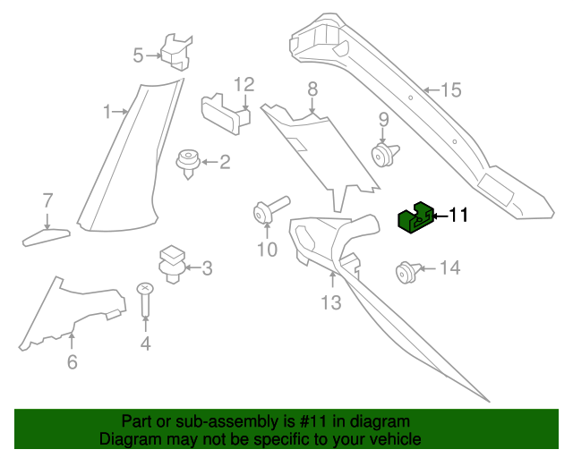 Genuine BMW 07-14-7-143-447 | Upper Quarter Trim Retainer Nut | FREE ...