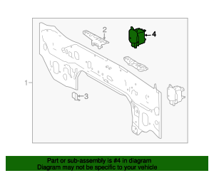 2014-2019 Toyota Highlander Rear Body Panel Mount Bracket 58321-0E030 ...