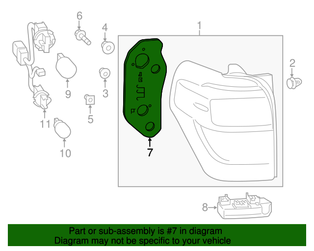 2014-2023 Toyota 4Runner Gasket 81562-35390 | Toyota Parts