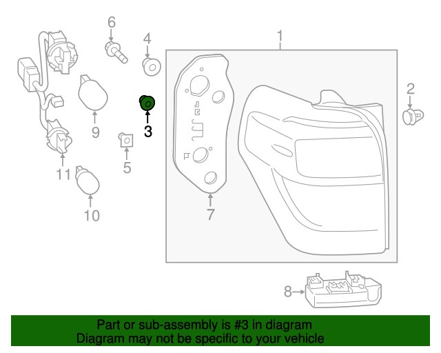 Tail Lamp Assembly Guide - Toyota (81496-0E020) | LaGrange Toyota
