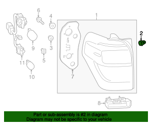 81496-60010 - Tail Lamp Assembly Guide - 2007-2023 Toyota | OEM Genuine ...