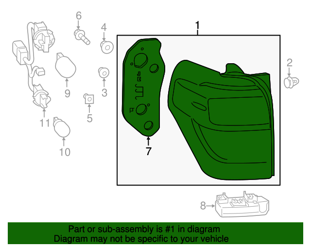 81551-35402 - Tail Light (Right, Rear) - 2014-2024 Toyota 4Runner | OEM ...