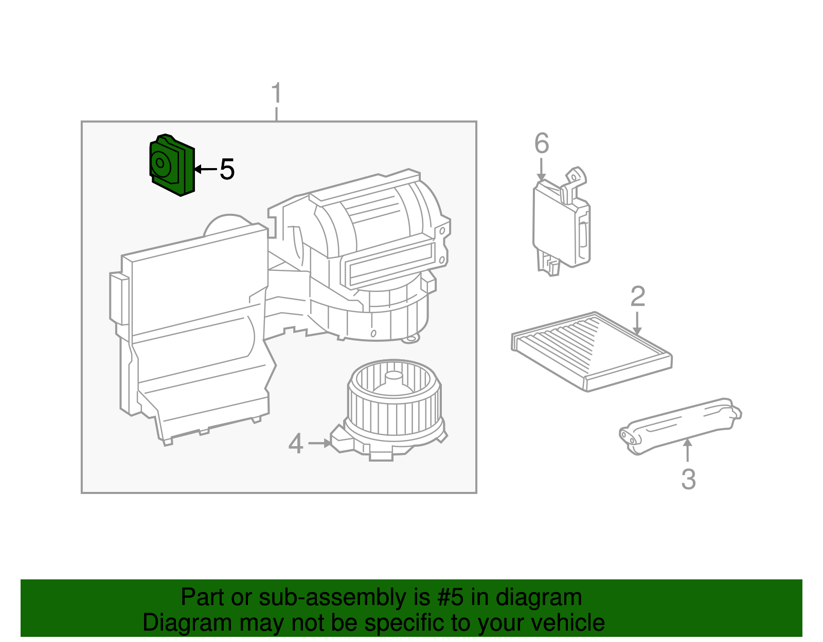 87106-28180 - 2008-2015 Toyota - HVAC Air Inlet Door Actuator ...