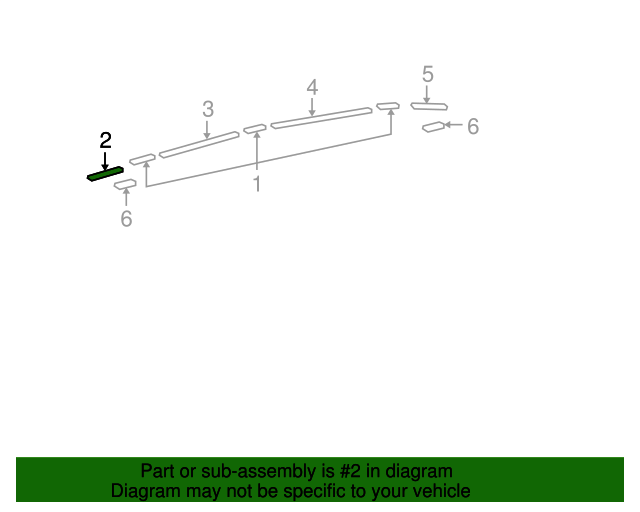 75554-35040-E0 - Roof Molding - 2010-2011 Toyota FJ Cruiser | OEM ...