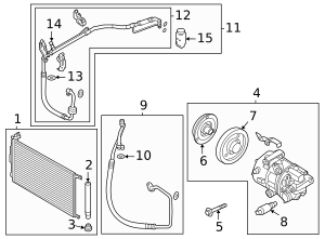 2021-2023 Hyundai Elantra Condenser 97606-AA400 | Hyundai OEM Parts ...