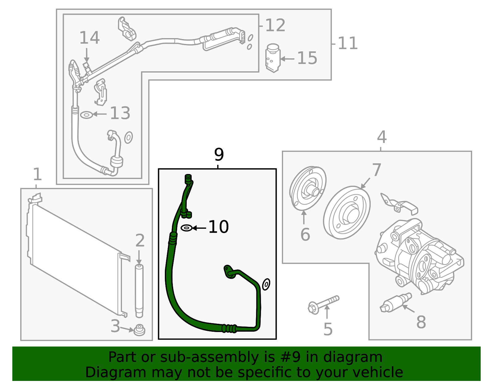 Hyundai - 97762-AA400 - Discharge Hose - 2021-2025 Hyundai Elantra ...