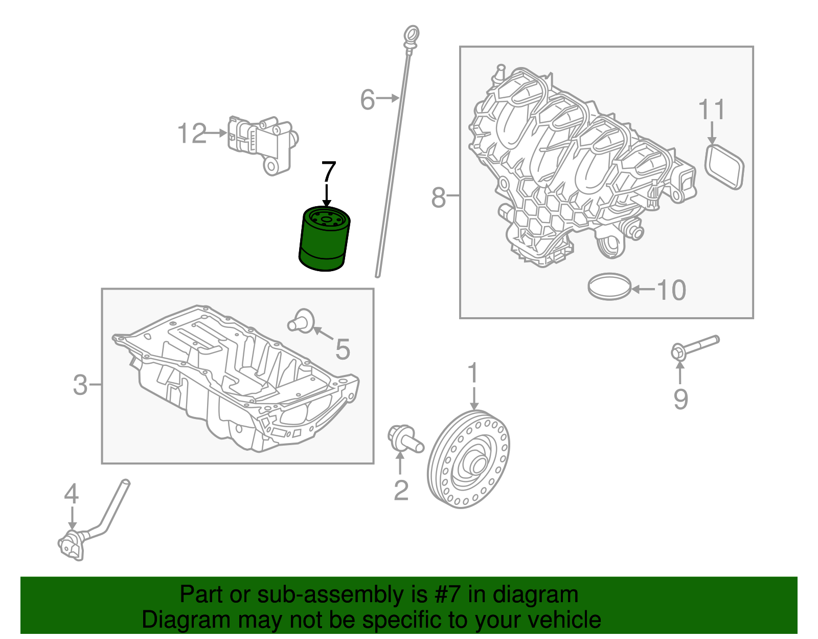 2012-2017 Land Rover Oil Filter LR096524 | LandRoverParamusParts