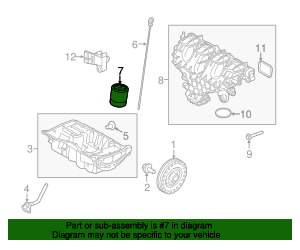 2012-2017 Land Rover Oil Filter LR096524 | LandRoverParamusParts