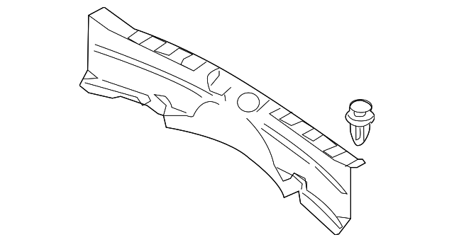 2010-2015 Mitsubishi Lancer Rear Panel Trim 7240A033 | Auto Parts