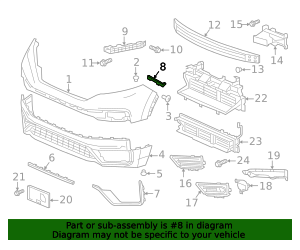 OEM 2019-2020 Honda CR-V Spacer, L Front Bumper Side 71198-TME-T01 ...