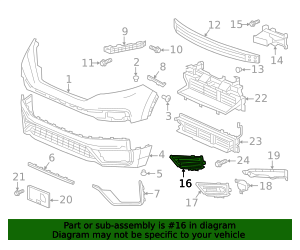 71106-TLA-A60 - Garnish R Front Fog Light - 2020 Honda CR-V | Honda ...